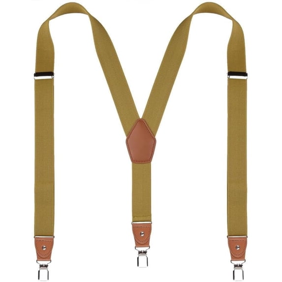 Adjustable Suspenders for Men with Strong Clips Y Back 1.4 Inches Wide ...
