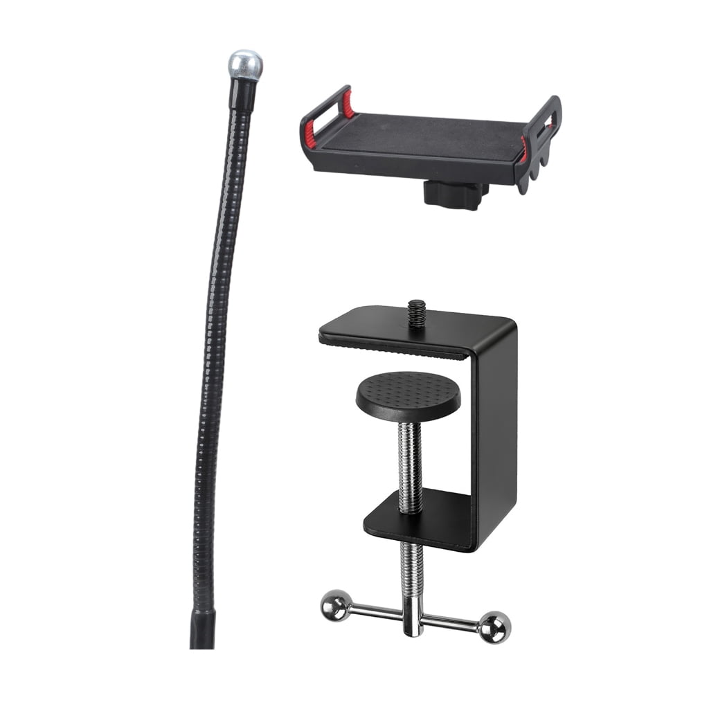 Adjustable Swanneck Phone Panel Mount with Metal Grip Base for 4.7-11 ...