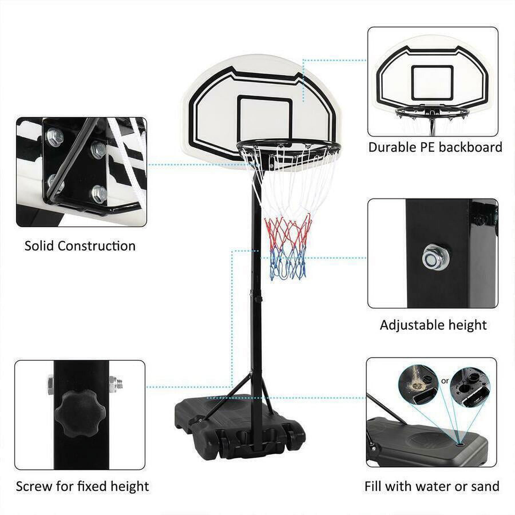 Adjustable Swimming Pool Basketball Hoop for Water Play - Walmart.com