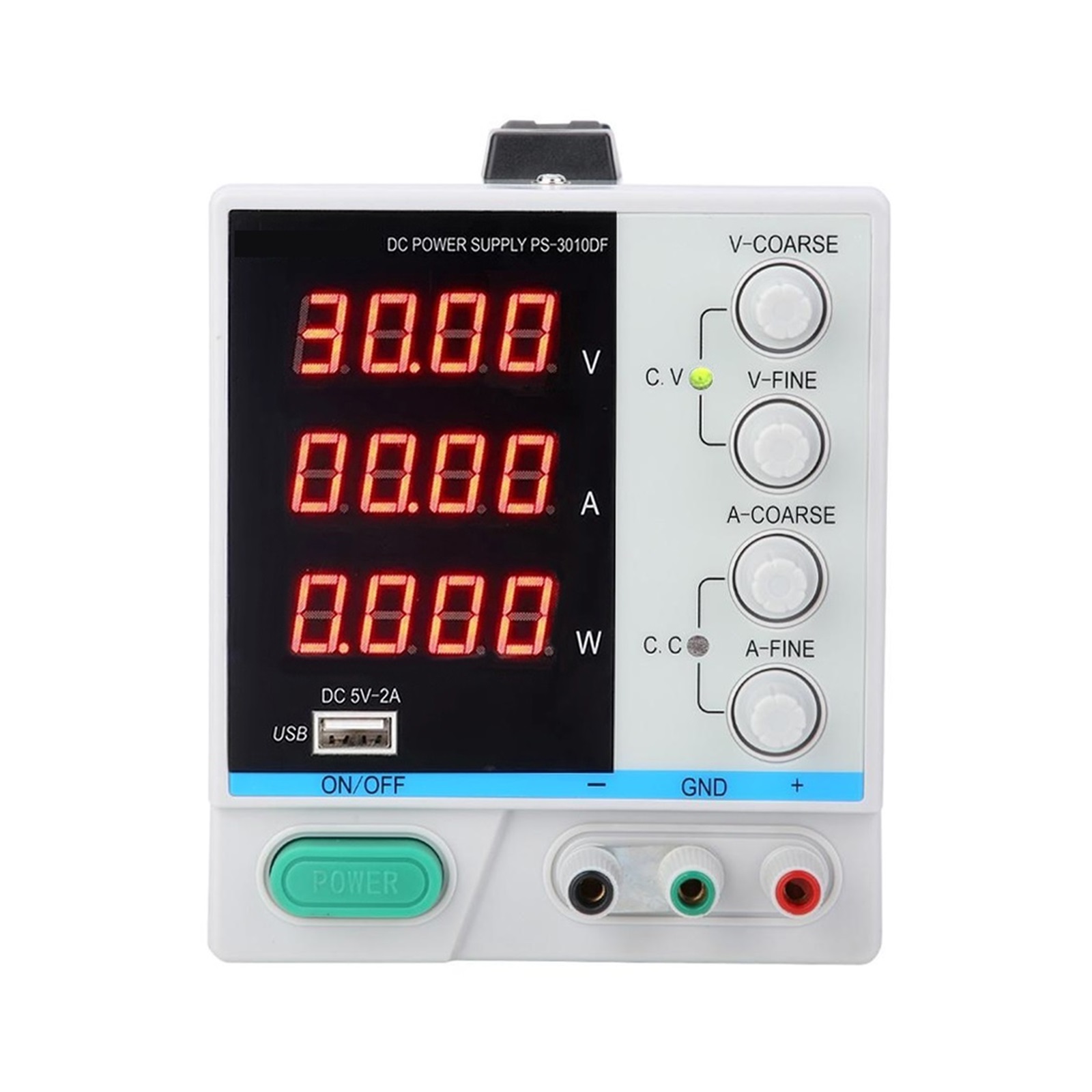 Adjustable Switching DC Power Supply 4 Digit Display USB Charging ...