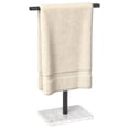Adjustable T-Shape Hand Towel Holder Black(Marble) Base for Bathroom ...