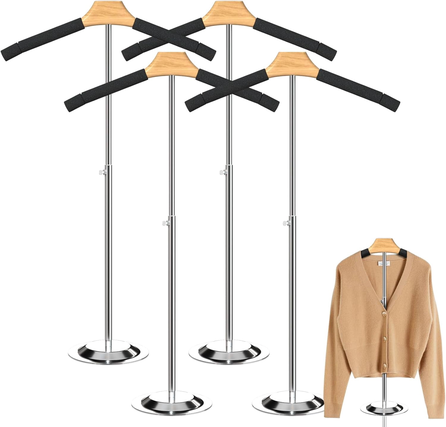 Adjustable T Shirt Display Adult for Vendors 4Pack,18-31.1IN Flexible ...