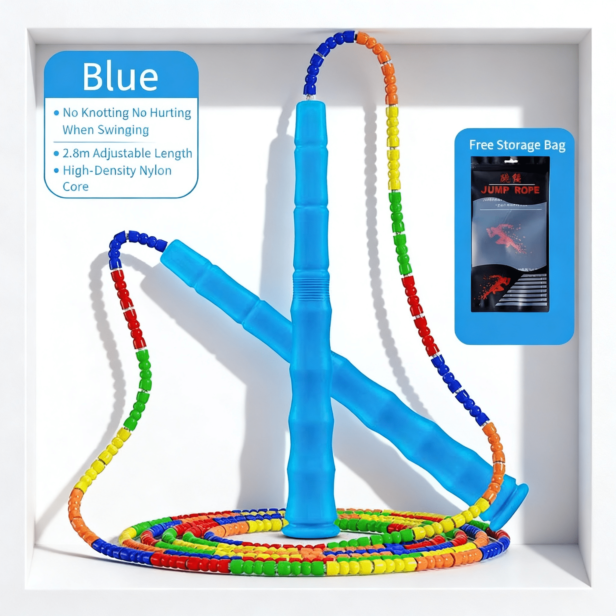 Adjustable TPU & PP Beaded Jump Rope for Fitness and Training - Walmart.com