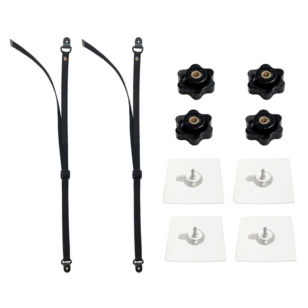 Adjustable TV Safety Straps No-Drill Adhesive Anti-Tip Furniture ...