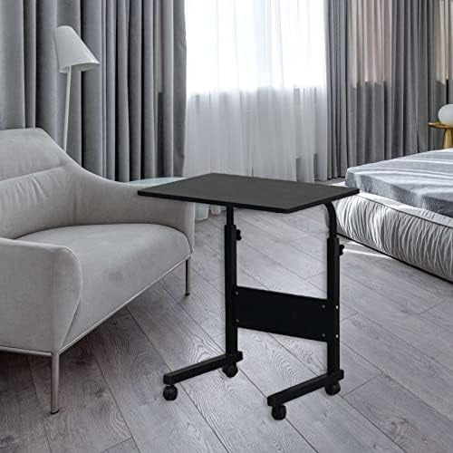 Adjustable TV Tray, Mobile Sofa Side Table, C-Shaped Rolling Laptop ...