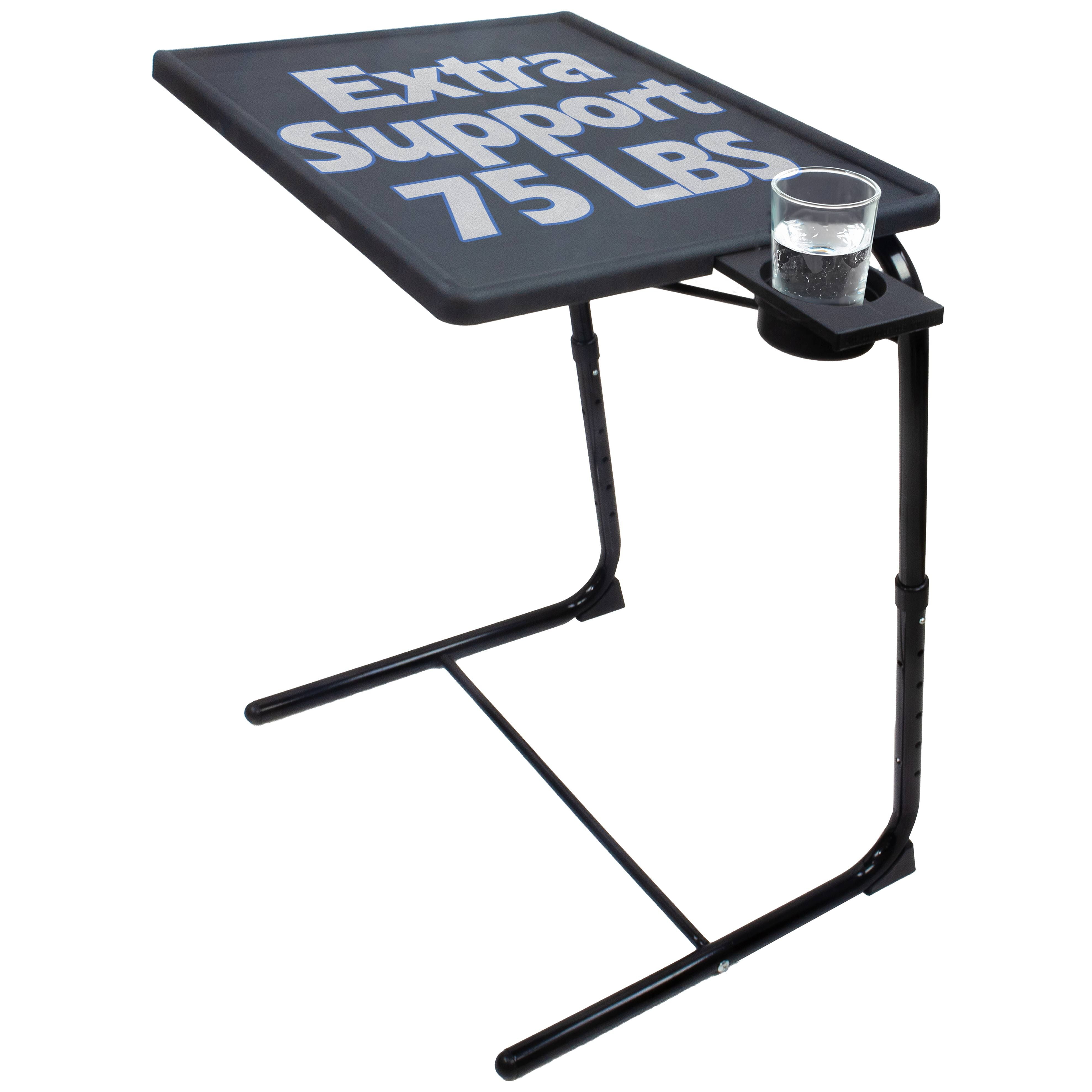 Adjustable TV Tray Table - Folding Portable Tray with Height & Angle ...