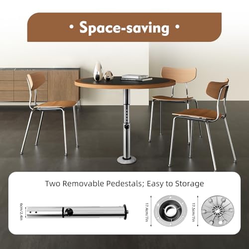 Adjustable Table Pedestal Stand, Detachable Table Base Stand Leg Base ...