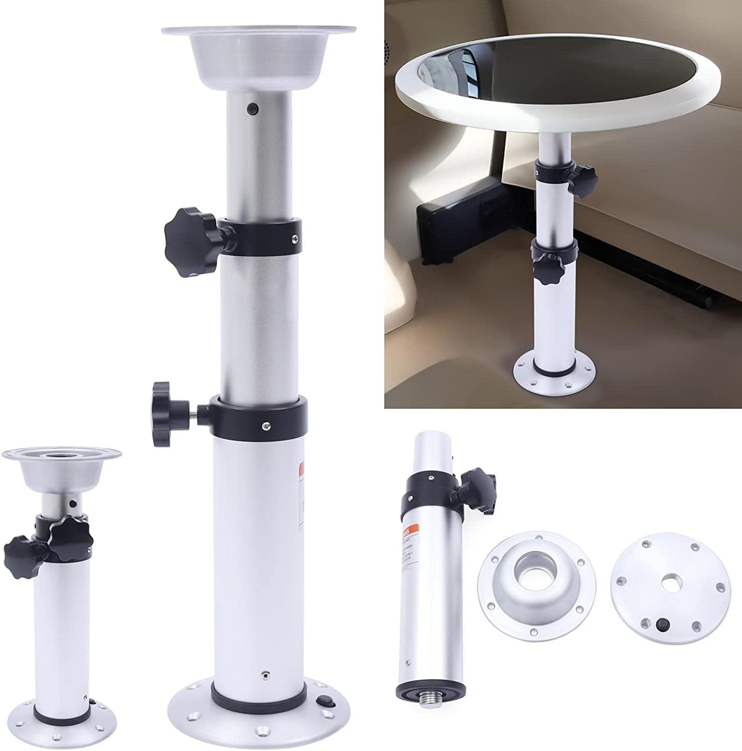 Adjustable Table Pedestal Stand Leg Base for RV Yacht Caravan,Table ...