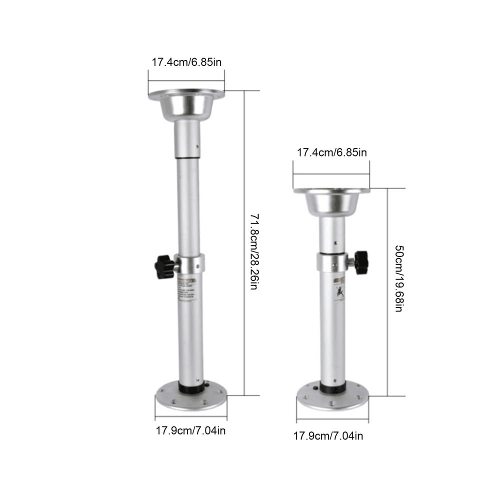 Adjustable Table Pedestal Stand Silver Table Base For Marine Boat Yacht ...