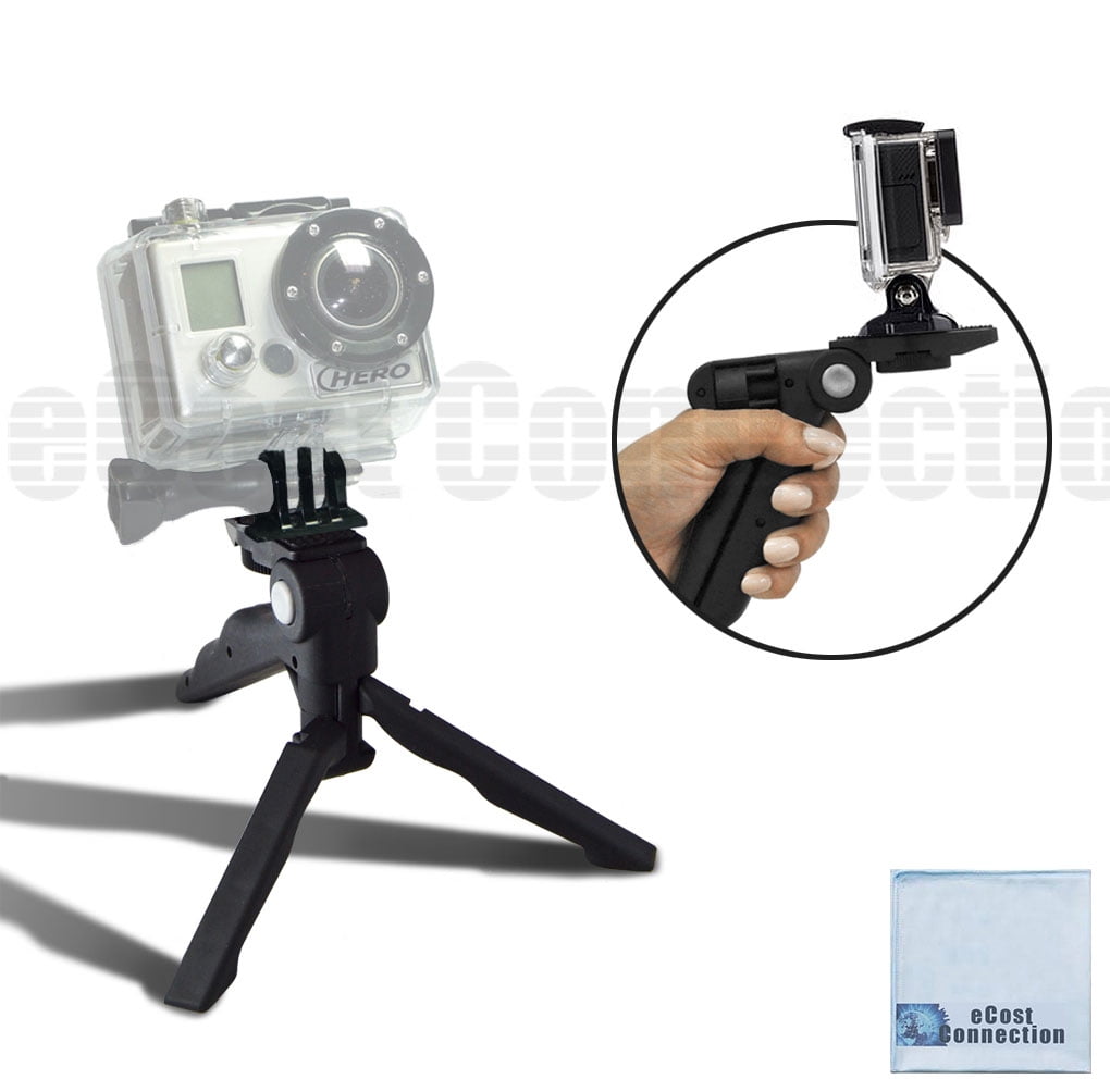 Adjustable Tabletop Camera Tripod/Steady-Shot Hand Grip, 6.5" inches ...