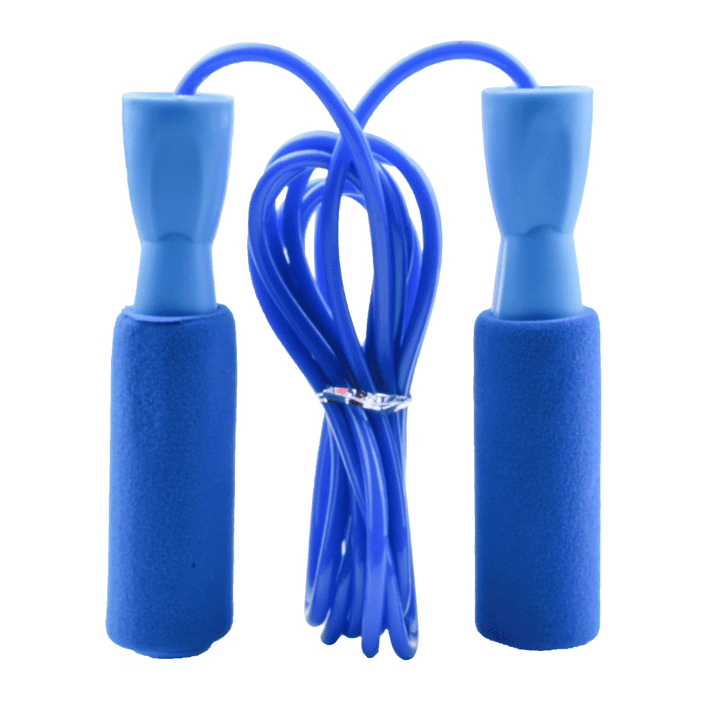 Adjustable Tangle Free Vinyl Skipping Cable Jumping Rope | Soft Foam ...