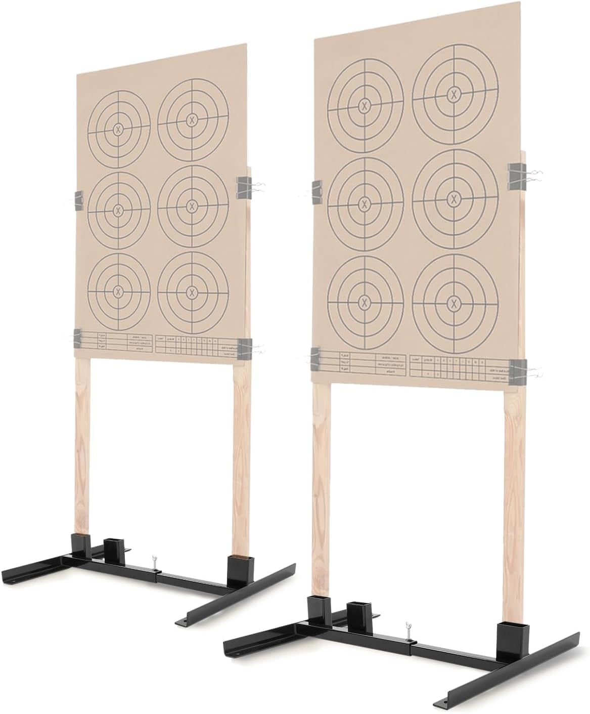 Adjustable Target Stand Base H Shape Paper Sheet & Cardboard Silhouette ...