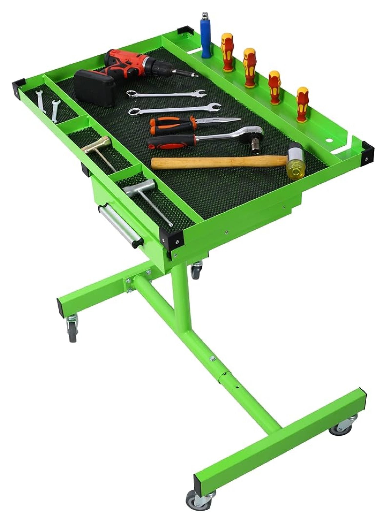 Adjustable Tear Down Work Table with Drawer for Garages, Repair Shops ...
