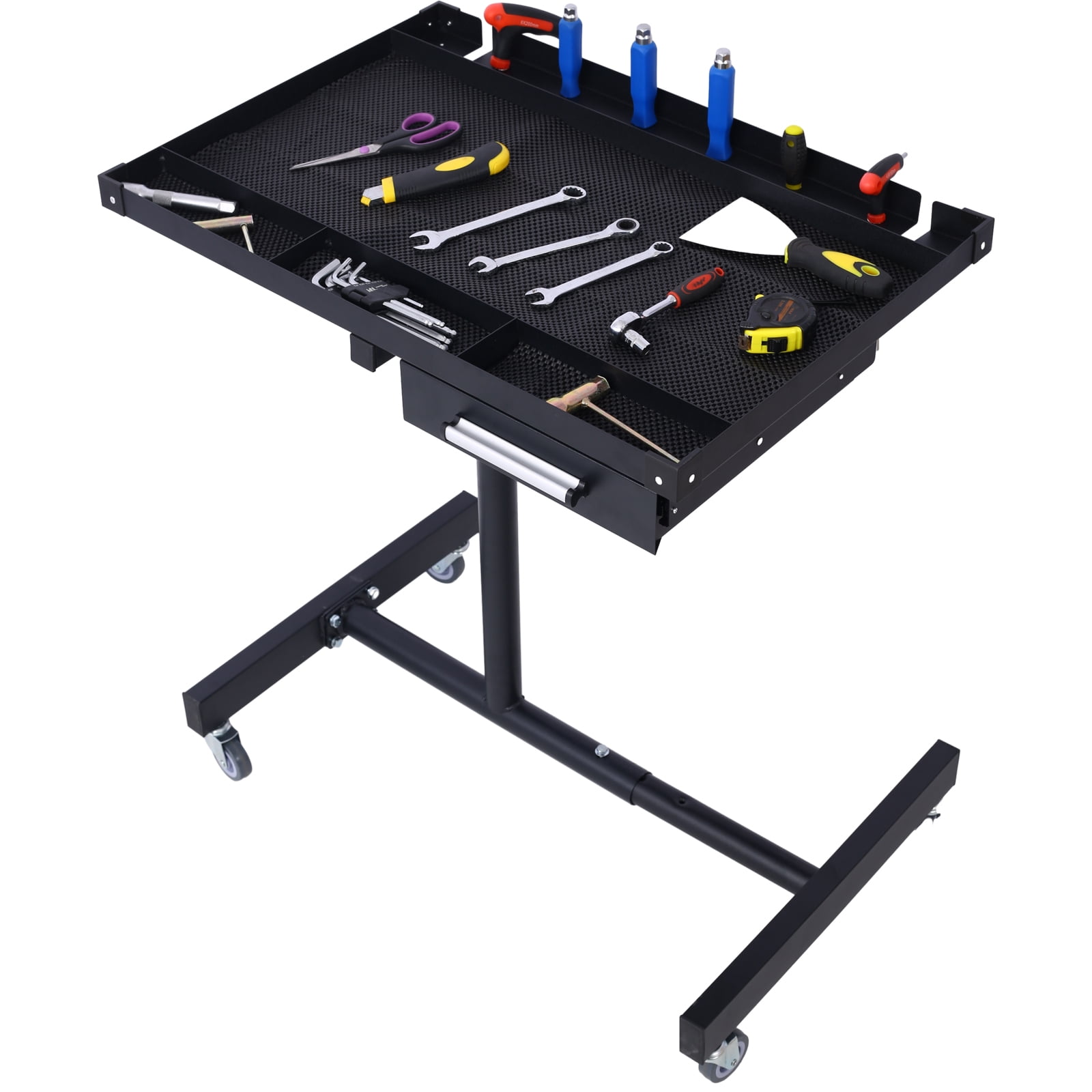 Adjustable Tear Down Work Table with Drawer for Garages, Repair Shops ...
