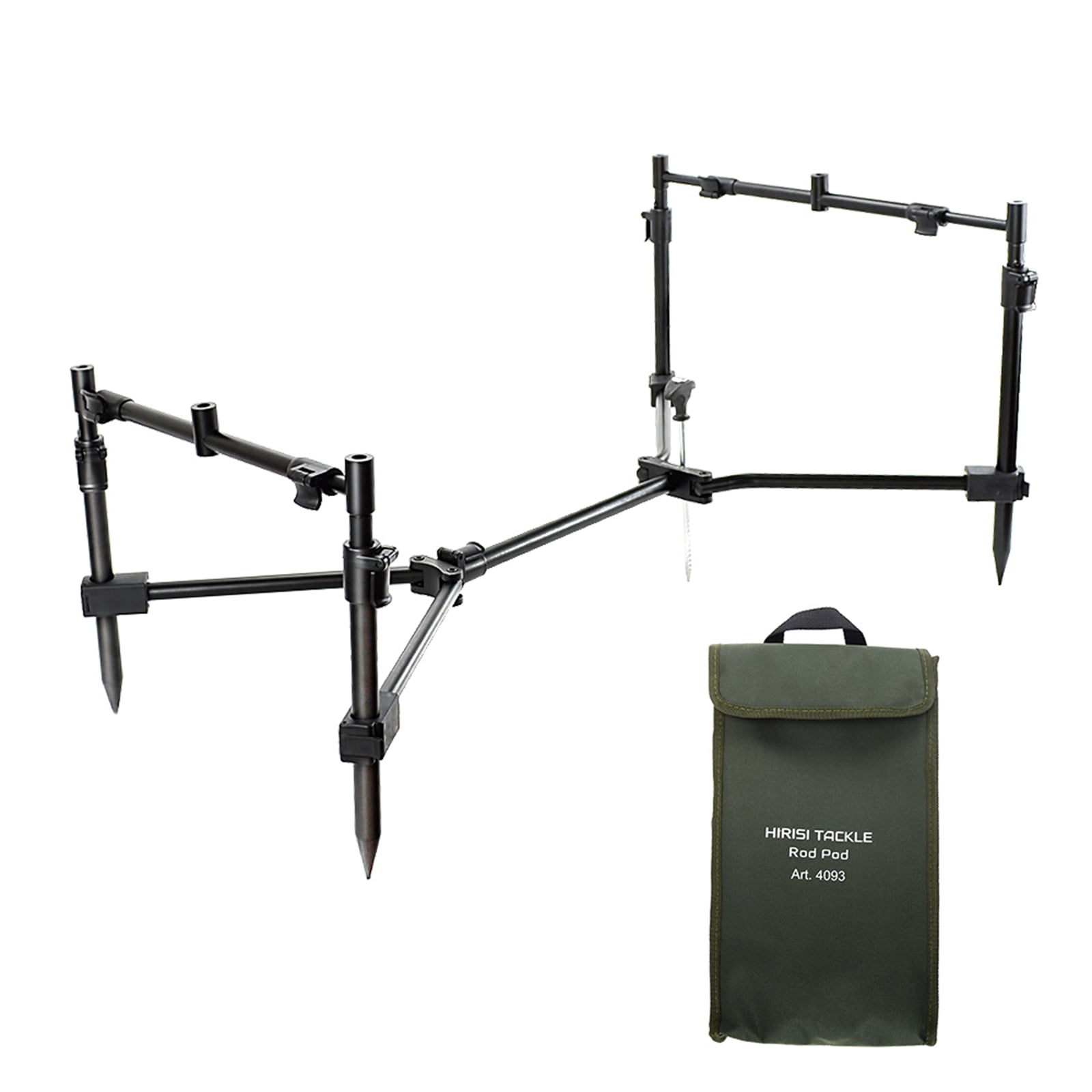 Adjustable Telescopic Fishing Rod Tripod Stand with Quick Folding ...