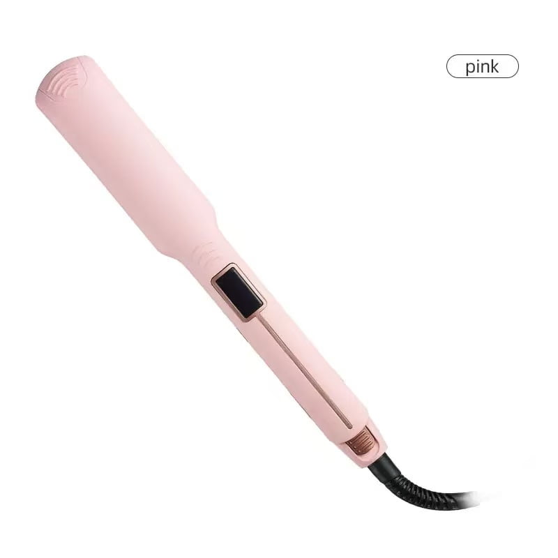 Adjustable Temperature Hair Straightener Wide Plate Iron Fluffy ...
