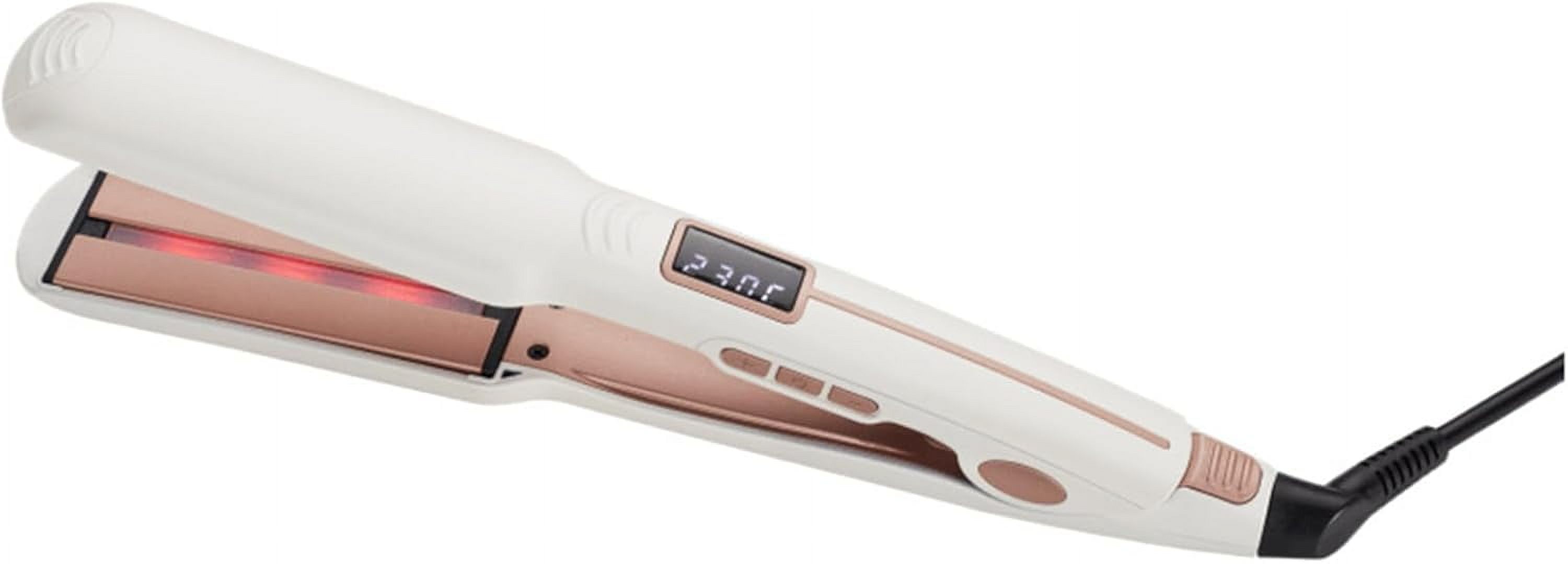 Adjustable Temperature Hair Straightener Wide Plate Iron Fluffy ...