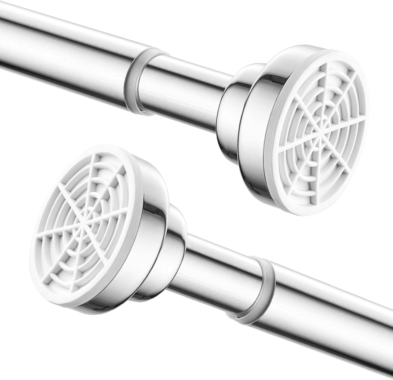 Adjustable Tension Curtain Rod, 26-75 Inches Non-Slip Stainless Steel ...
