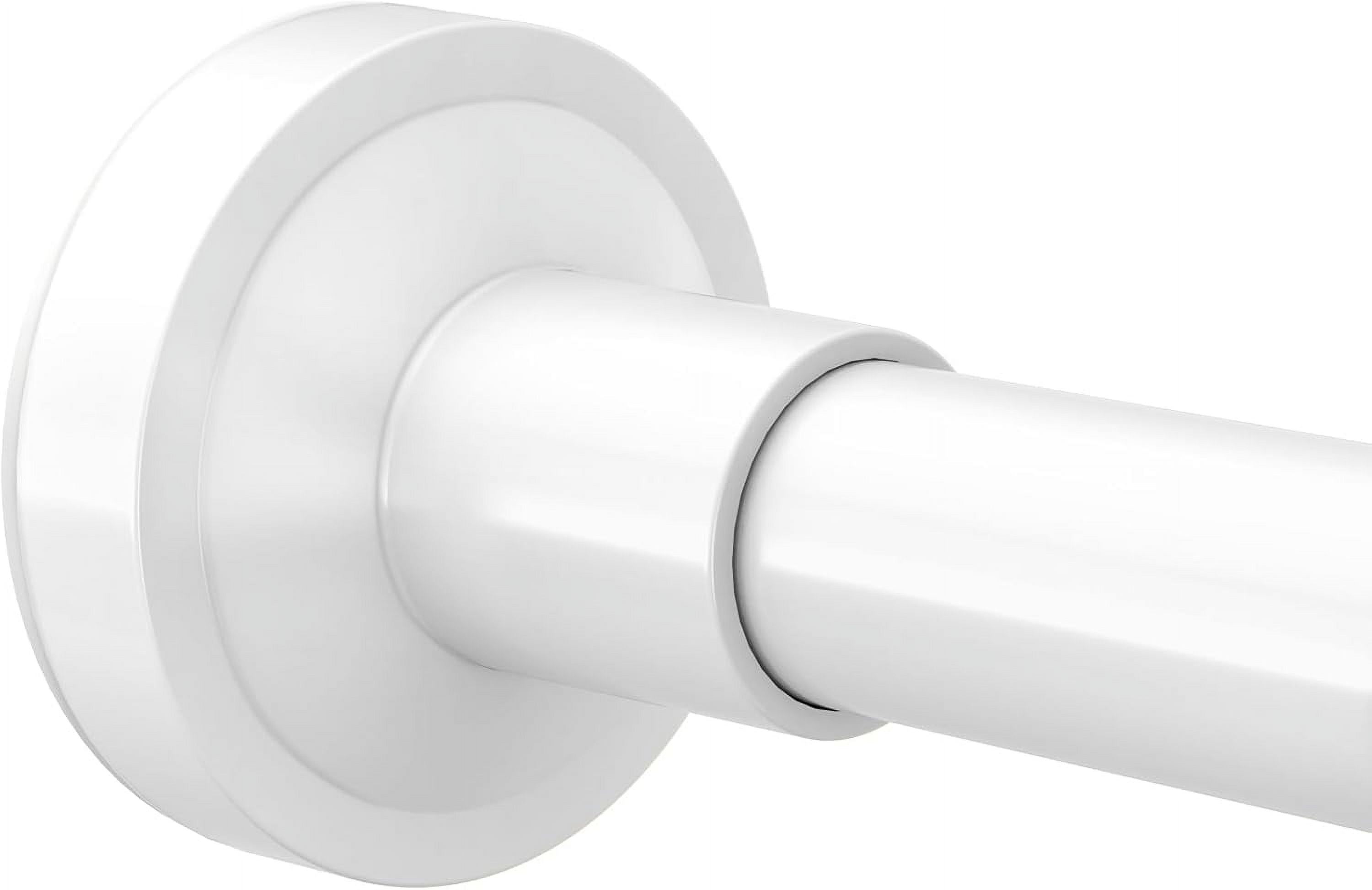 Adjustable Tension Curtain Rod, Non-Slip Stainless Steel Shower Curtain ...