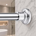 Adjustable Tension Curtain Rod Silver 43-87 Inches For Bathroom RV ...