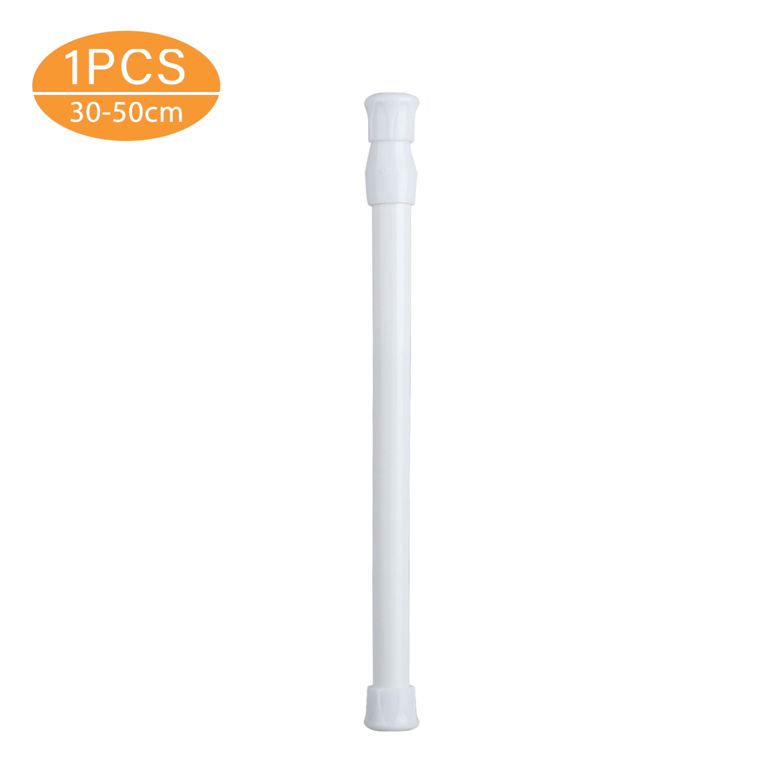 Adjustable Tension Curtain Rod Spring Load Pole Heavy-Duty Plastic ...