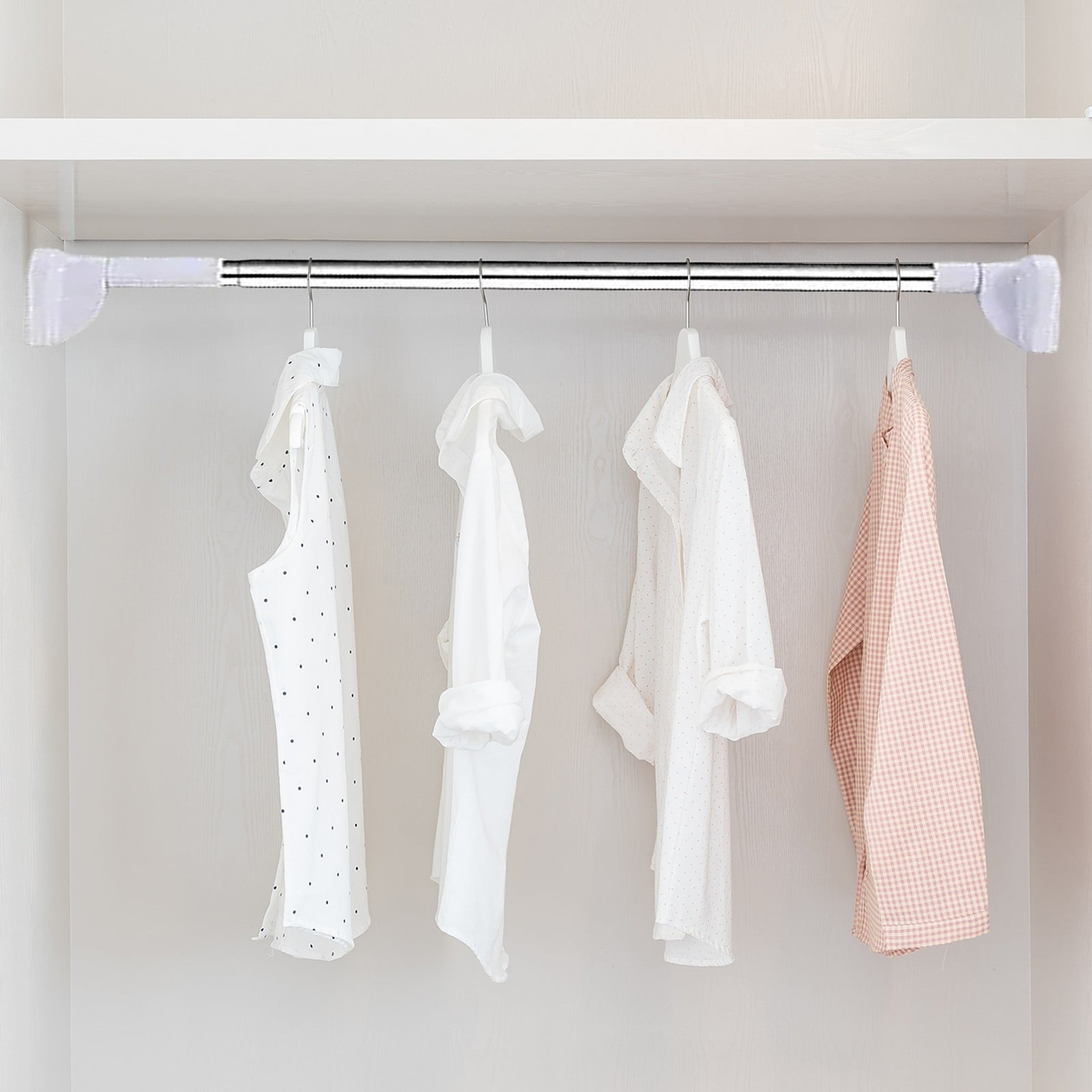 Adjustable Tension Mounted Drying Rack Expandable Garment Rod For Home ...