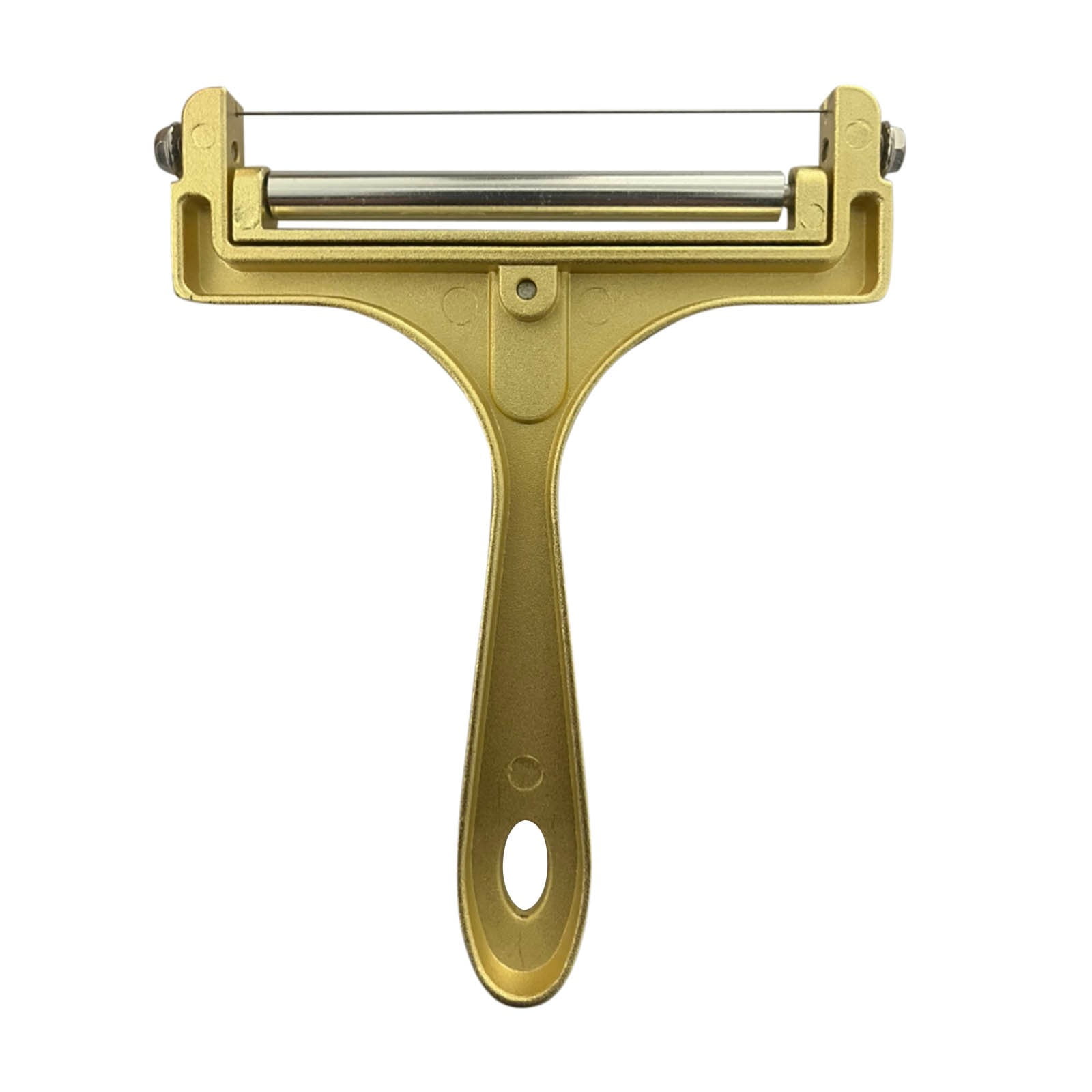 Adjustable Thickness Butter Cheese Grater Slicer - Gold Stainless Steel ...