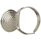Clover, Thimble W/Plate, Adjustable, for Long Sewing Stitches - Walmart.com