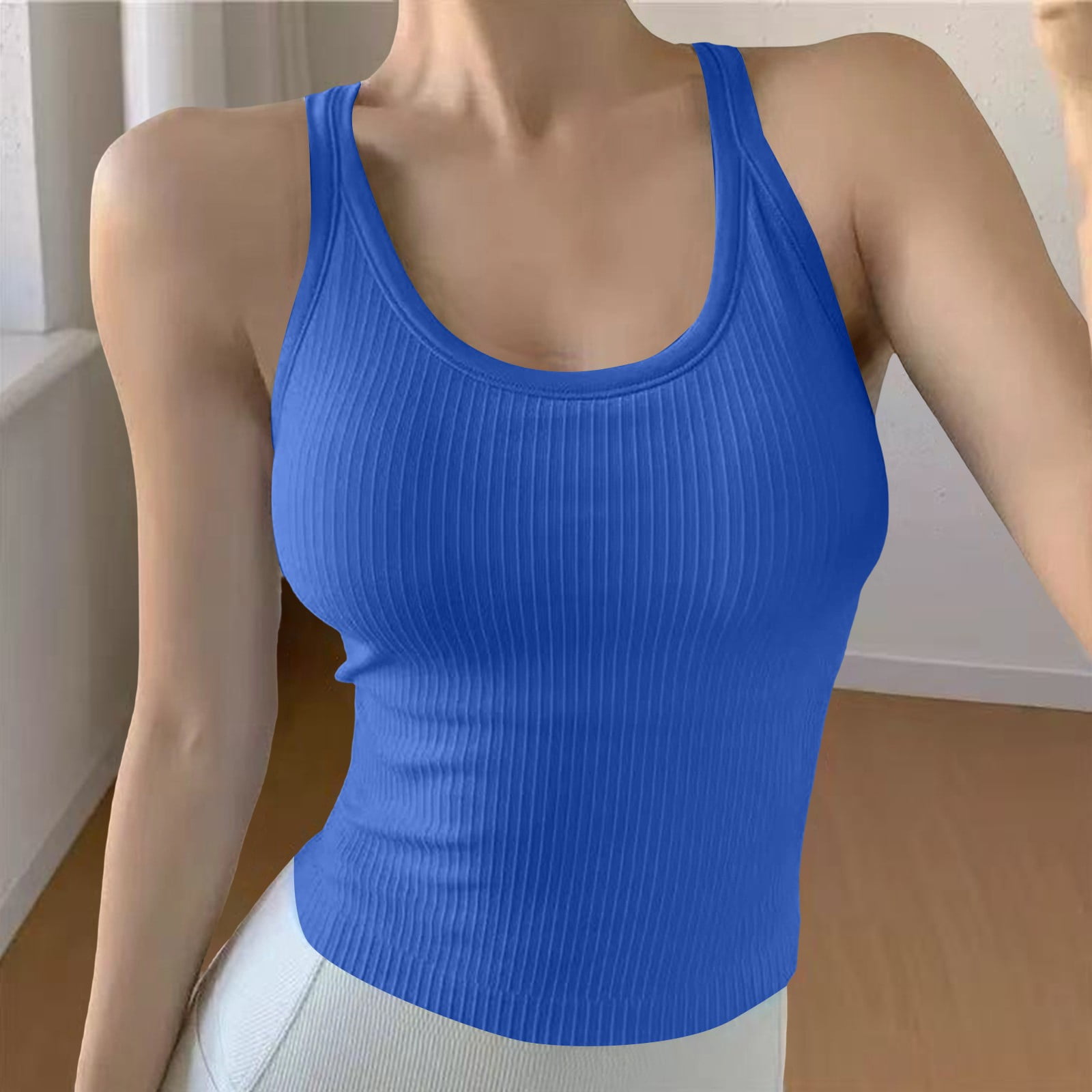 Adjustable Thin Strap Sleeveless Camisoles Women Removable Stretch ...