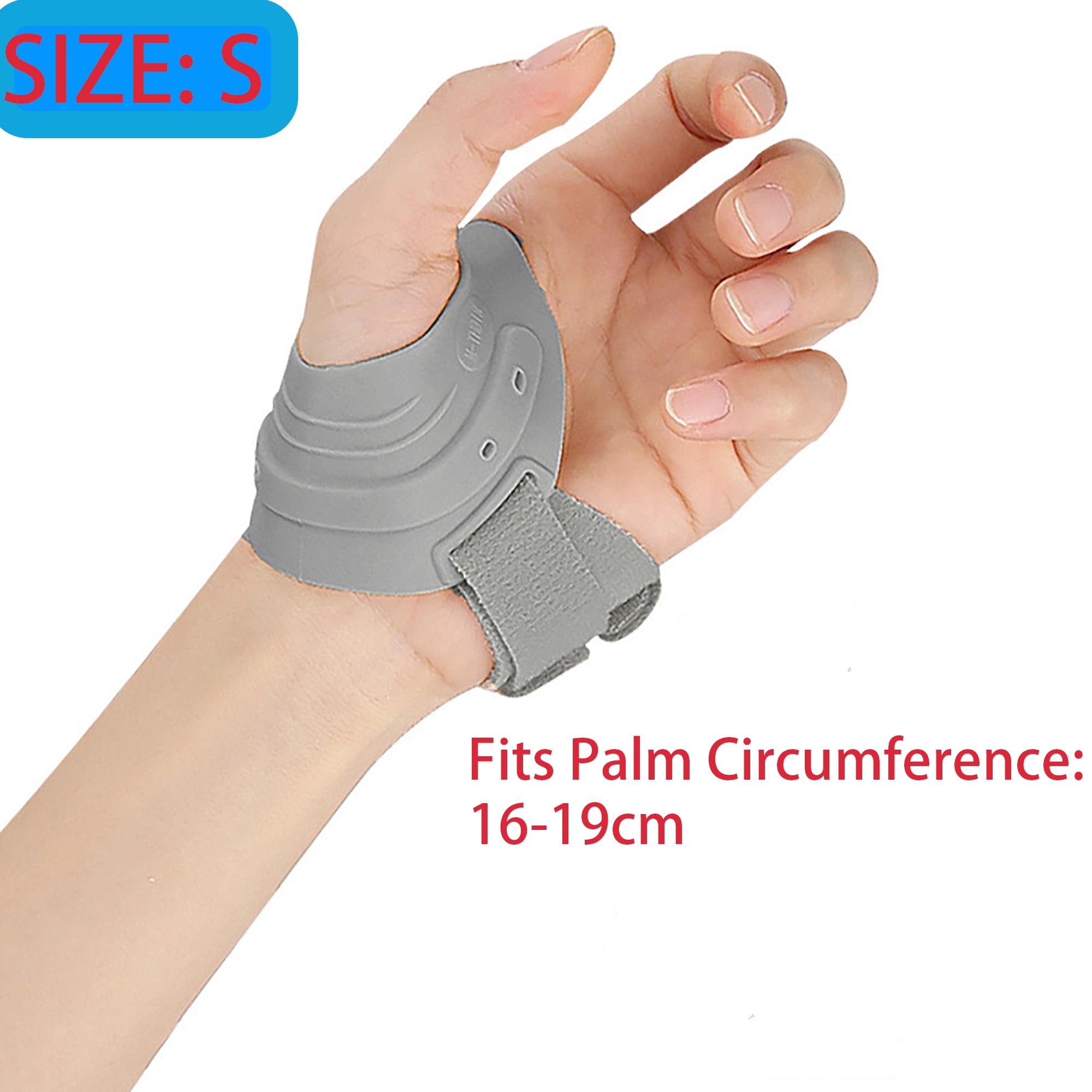 Adjustable Thumb Brace CMC Joint Thumb Brace for Pain Relief Arthritis Sprains for Left Thumb, S ...
