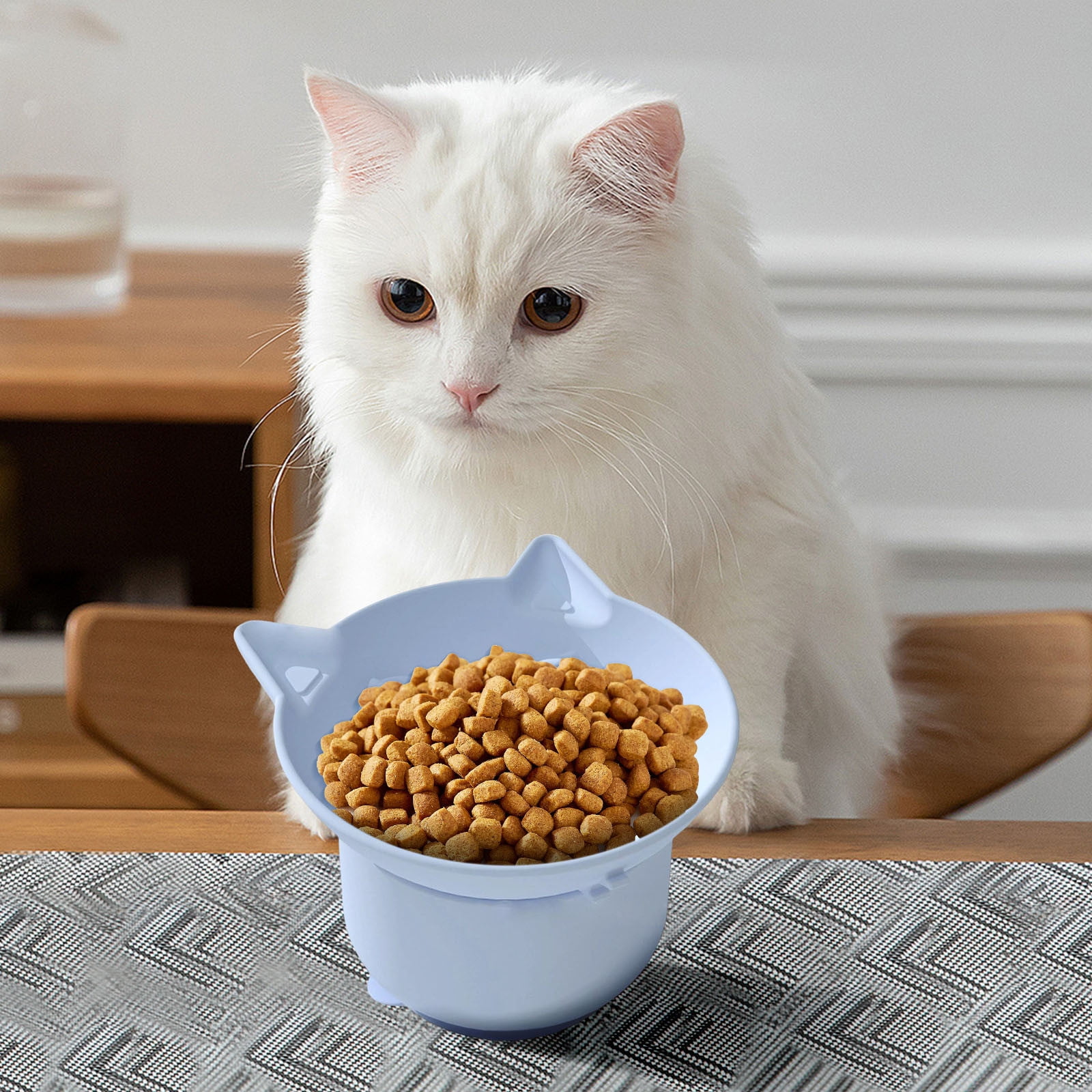Adjustable Tilted Slow Feed Cat Bowl | Food-Grade Silicone | Anti-Slip ...