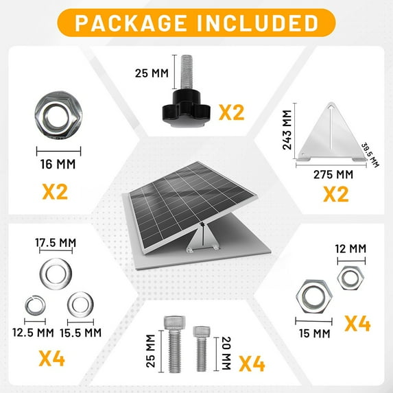 Adjustable Tilting Solar Panel Brackets For Enhanced Stability ...