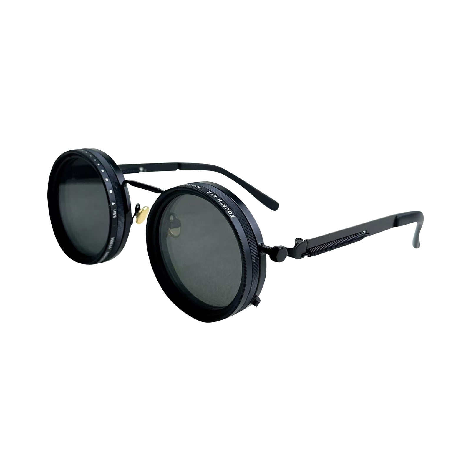 Adjustable Tint Sunglasses for Men, 1-9 Gears Polarized Round Lenses ...