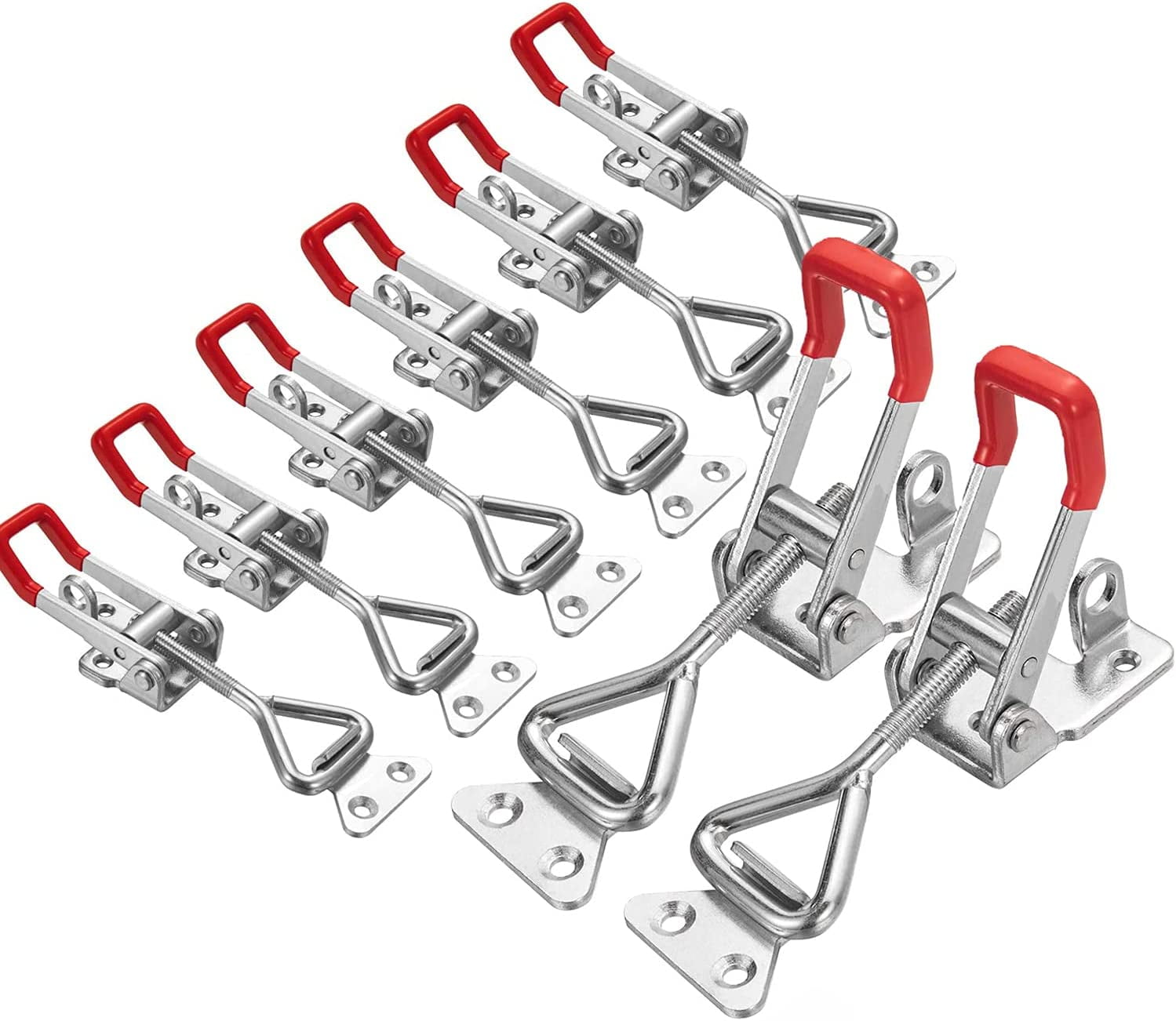 Adjustable Toggle Clamps, 8 Pcs Toggle Latch, GH-4001 Metal Lever Latch ...