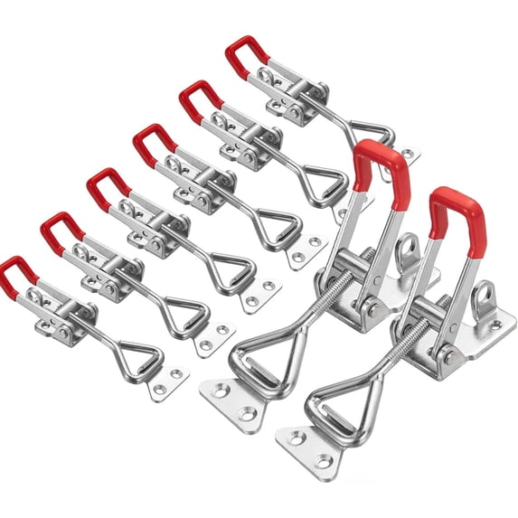 Adjustable Toggle Clamps, 8 Pcs Toggle Latch, GH-4001 Metal Lever Latch ...