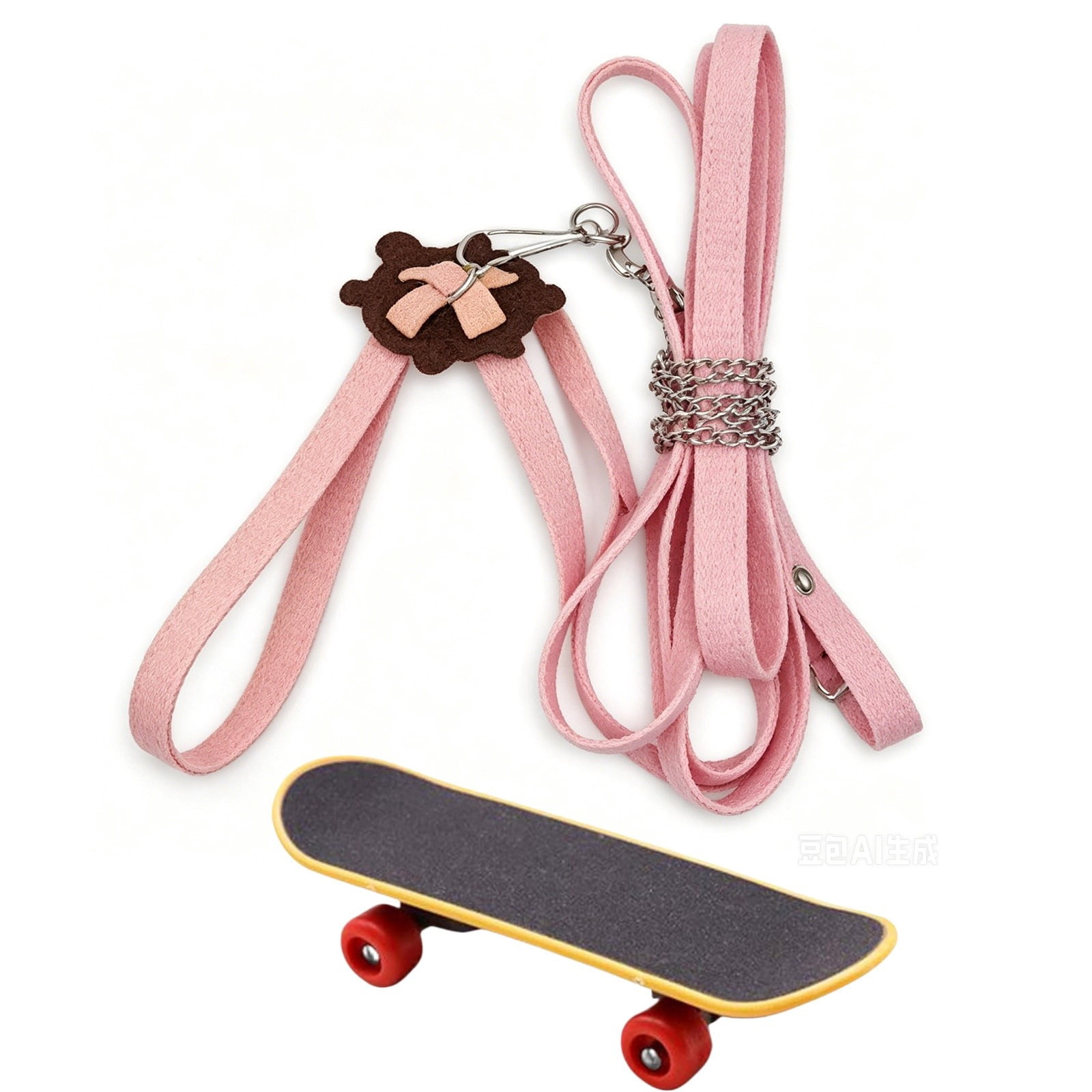 Adjustable Tortoise Harness Leash with Mini Skateboard Soft Anti-Escape ...