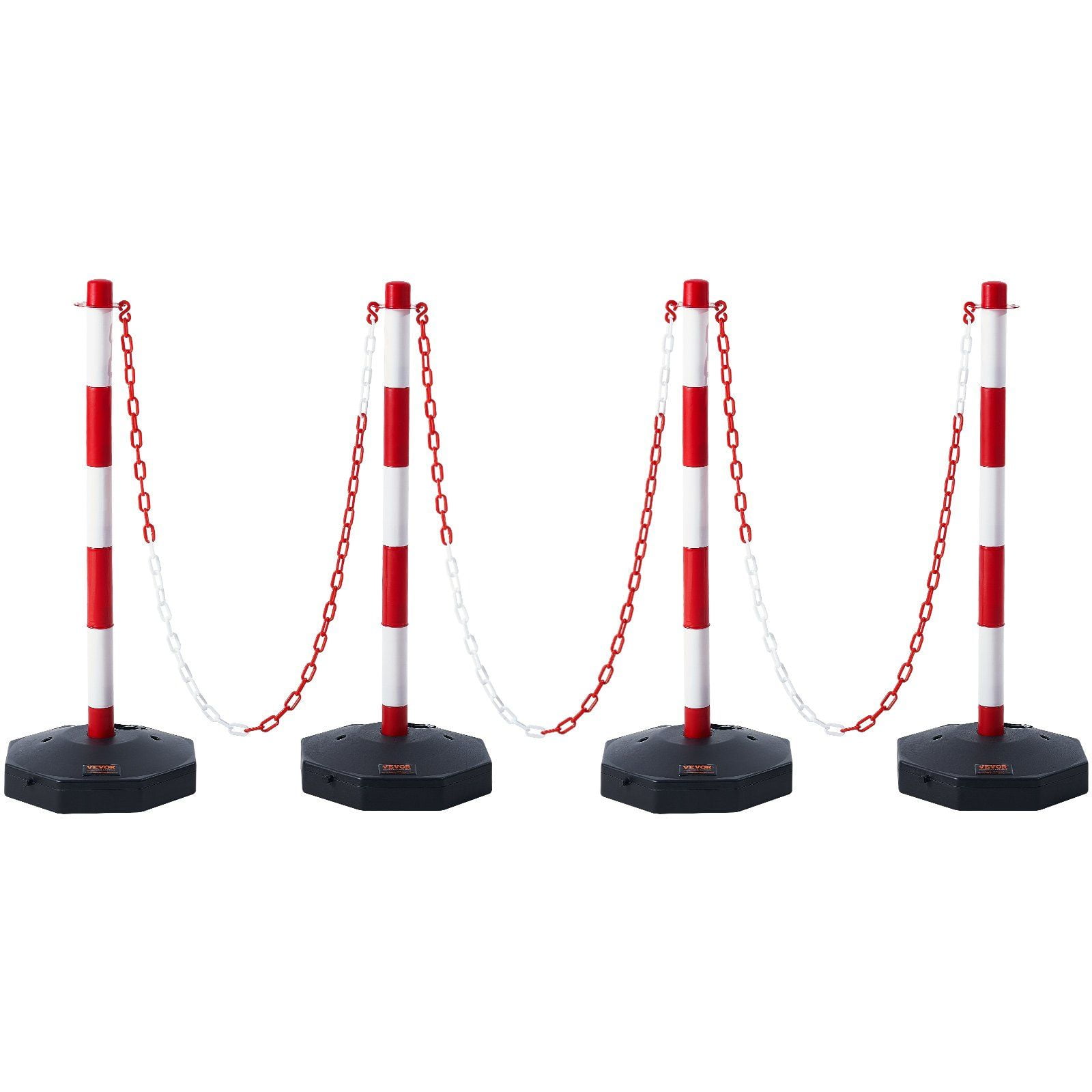 Adjustable Traffic Delineator Post Cones, 4 Pack, Traffic Safety ...