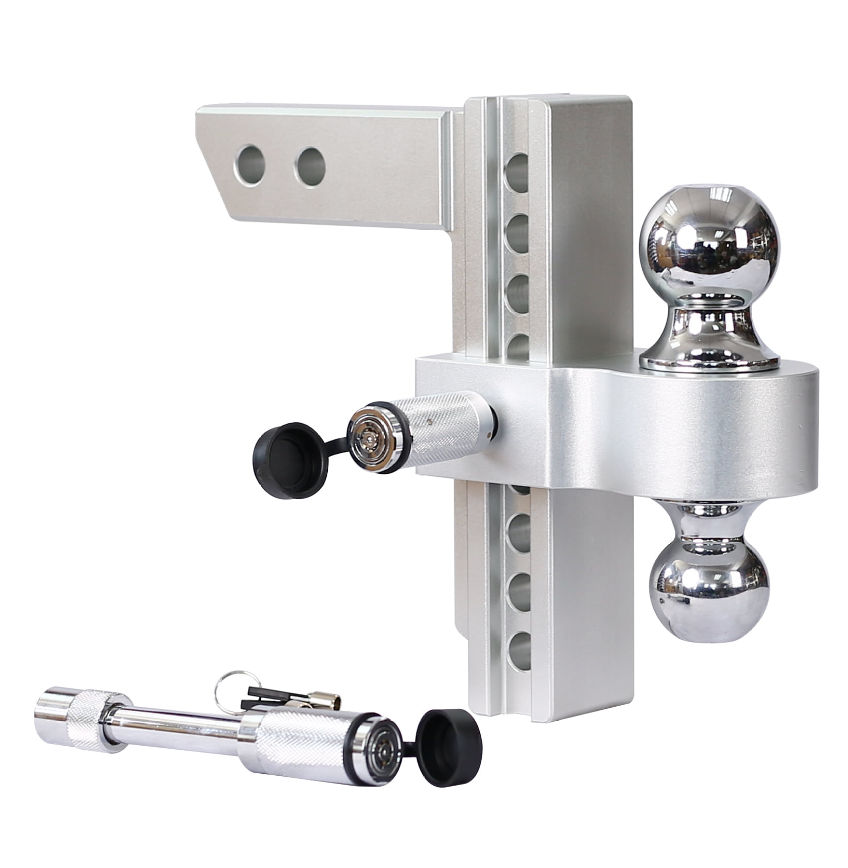 Adjustable Trailer Hitch - 2 Inch Receiver, 8 Inch Drop - Dual 2 & 2 5/ ...
