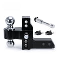 Adjustable Trailer Hitch 2" Receiver 6" Drop/Rise Drop Hitch 12500 LBS ...