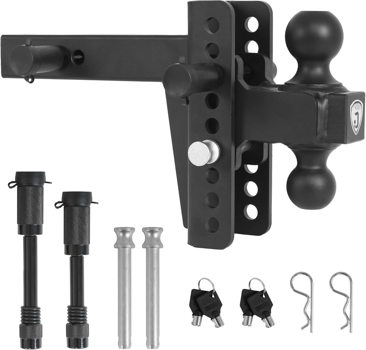 Adjustable Trailer Hitch 6" Drop & Fit 2" Tow Hitch Receiver, 2" and 2 ...
