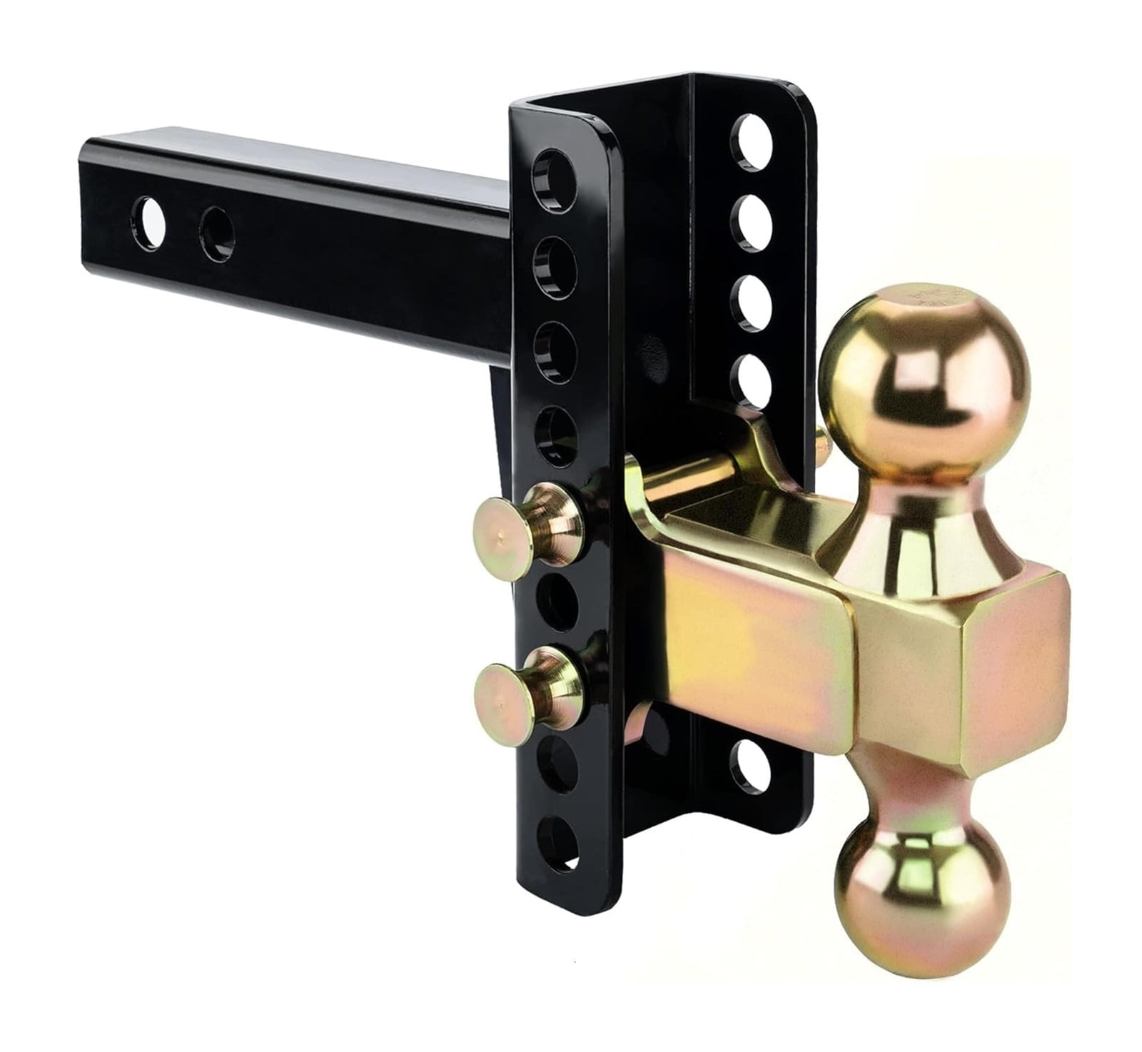 Adjustable Trailer Hitch Ball Mount, Tri-Ball (1-7/8" X 2" X 2-5/16 ...