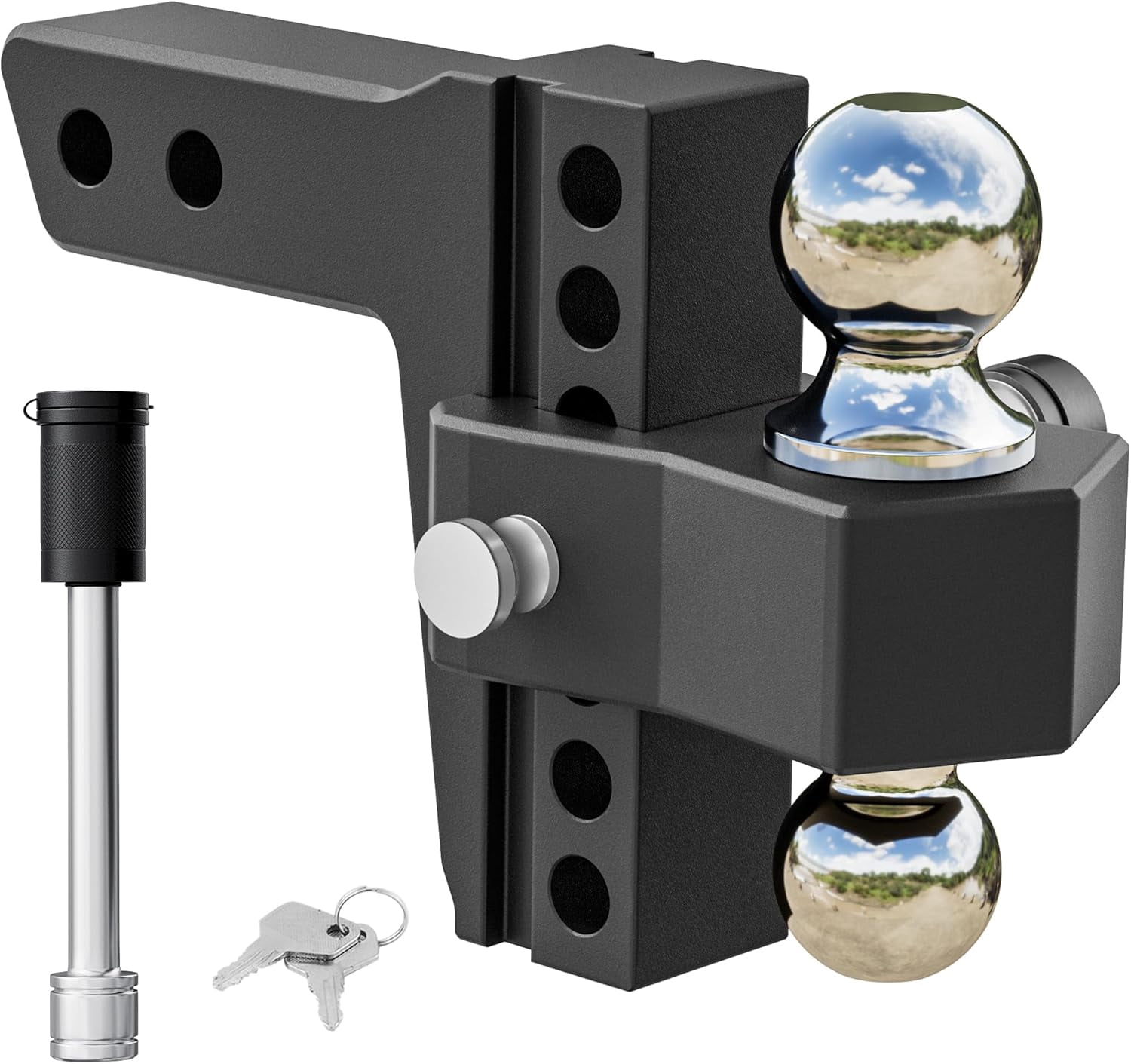 Adjustable Trailer Hitch - Fits 2 Inch Receiver Only, 6 Inch Drop/ Drop ...