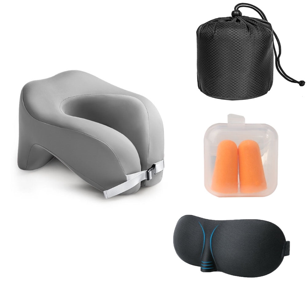 Adjustable Travel Pillow, Memory Foam Ergonomic Design For Correct ...