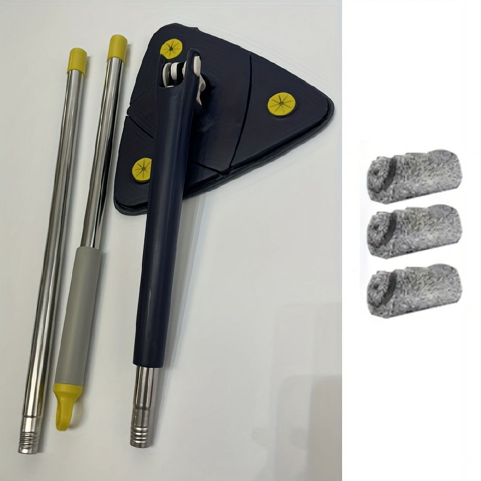 [Adjustable Triangle Mop Set] 360 Degree Rotation Retractable ...