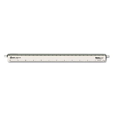 Chartpak Adjustable Triangular Scale Aluminum Engineers Ruler, 12 ...