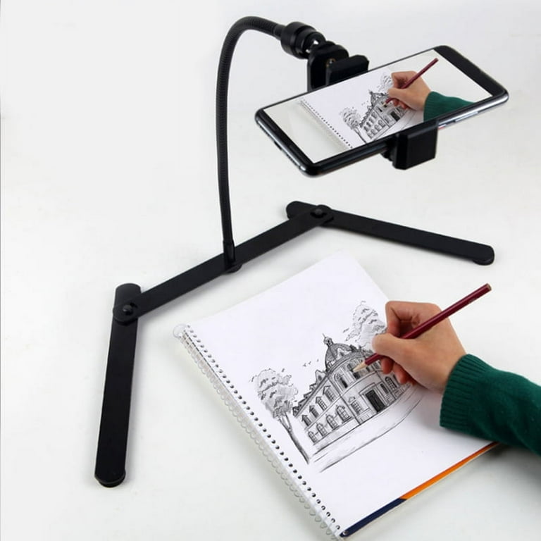 Overhead tripod for phone store