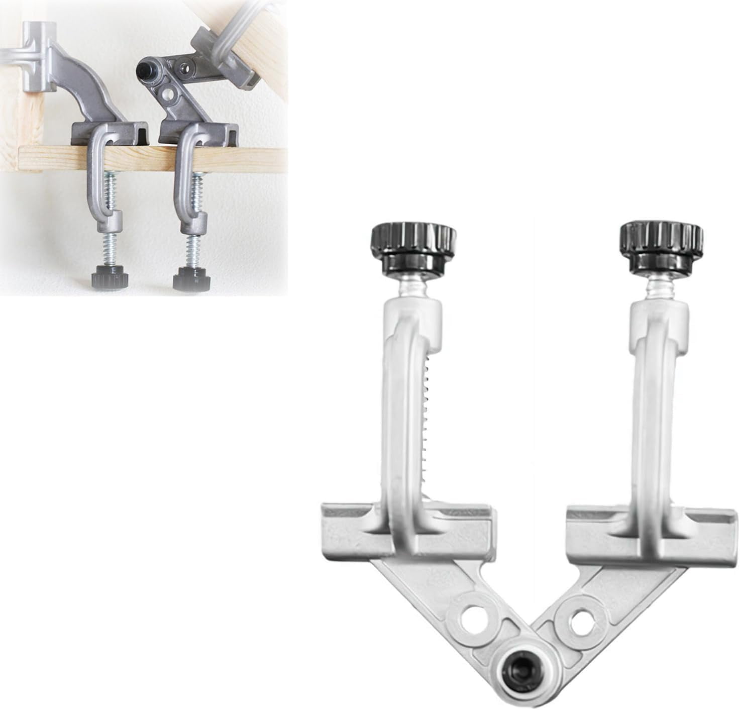 Adjustable Tube Clamp, Right Angle Clamps for Woodworking, Double ...