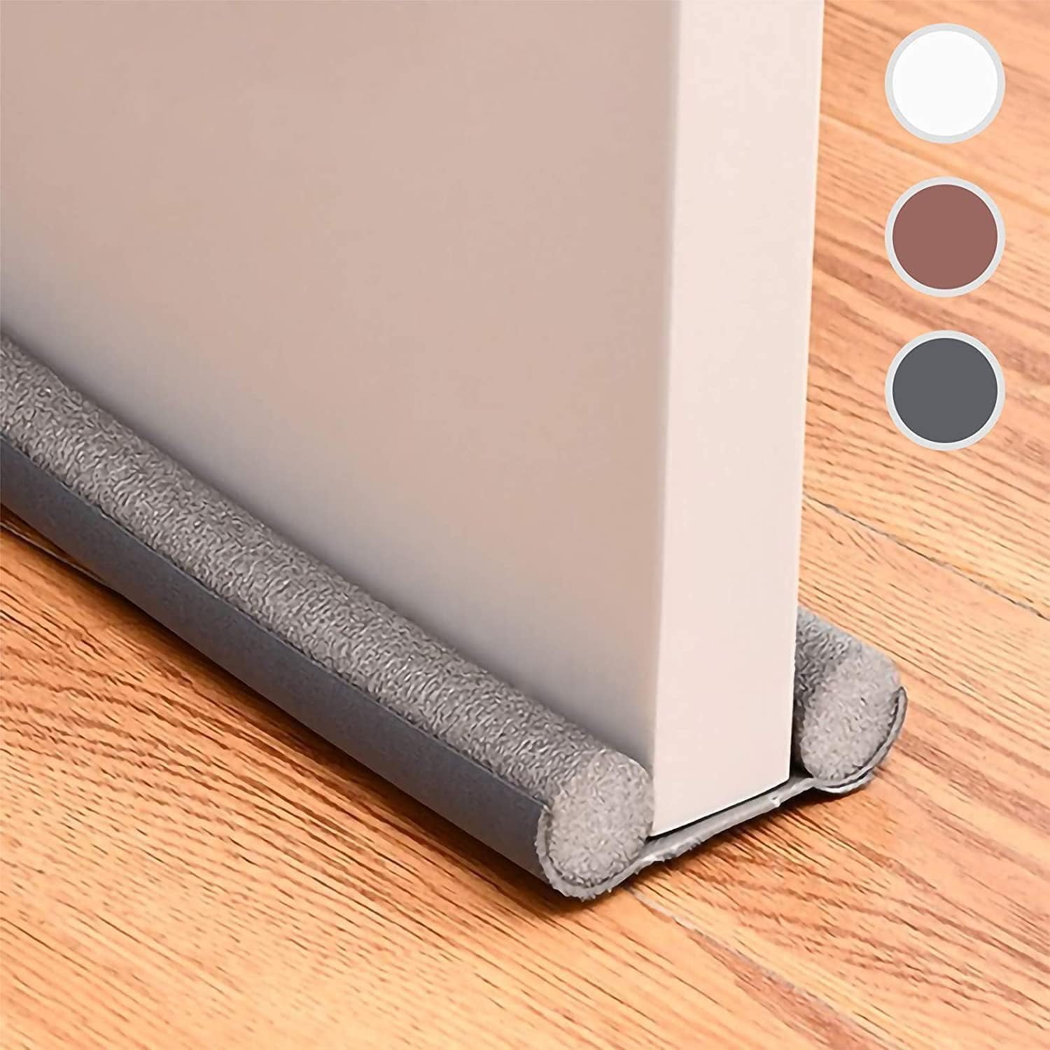 Adjustable Twin Door Draft Blocker - 37" Washable & Cuttable, Energy ...