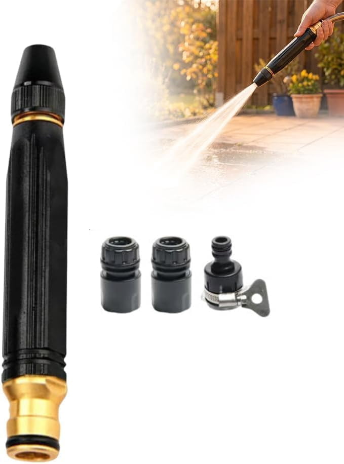 Adjustable Twist Hose Nozzle Heavy Duty High Pressure Jet Sweeper, Leak ...