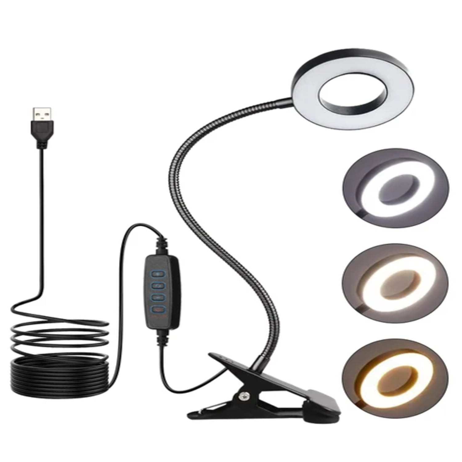 Adjustable USB Rechargeable 48 LEDs Flexible Eye Protection Study ...